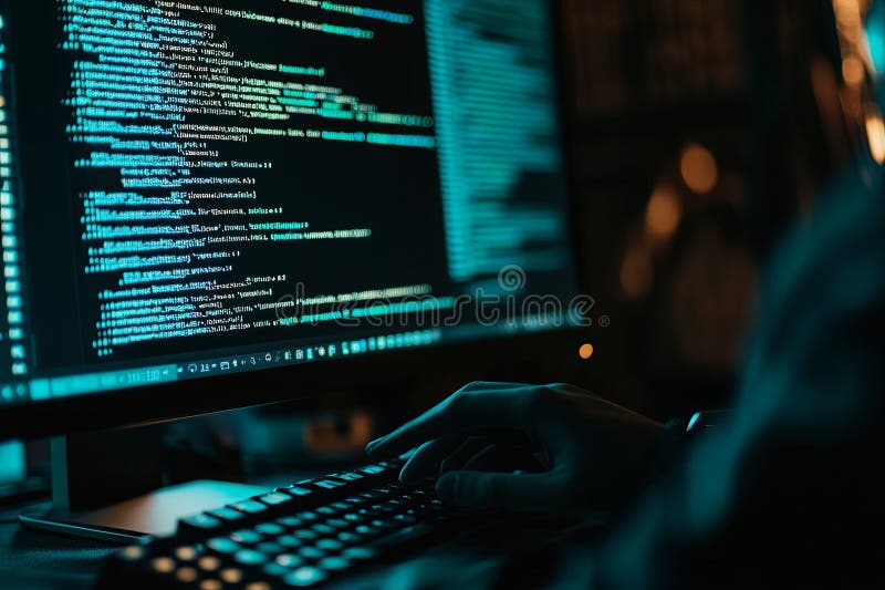 Concept of Focus and Concentration As the Person Works on Their Stock ...