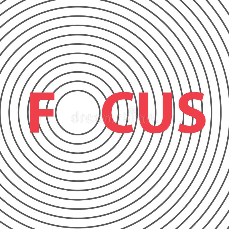 Concept of focus stock vector. Illustration of black - 211295458