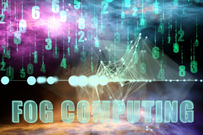 Concept of it Fog Computing Stock Illustration - Illustration of ...