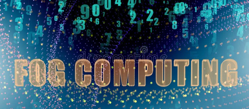 Concept of it Fog Computing Stock Illustration - Illustration of ...