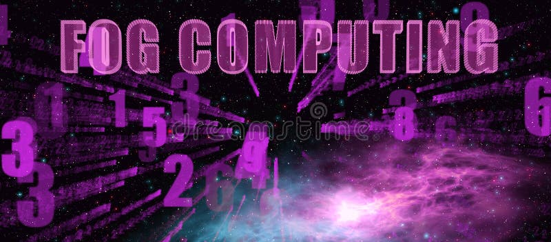 Concept of it Fog Computing Stock Illustration - Illustration of device ...