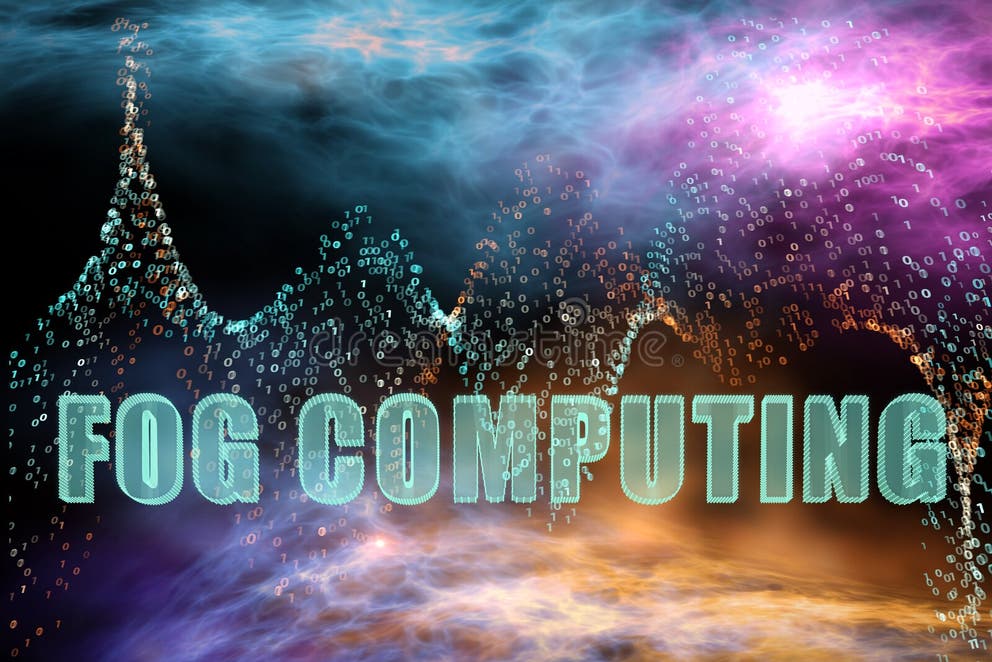 Concept of it Fog Computing Stock Illustration - Illustration of ...