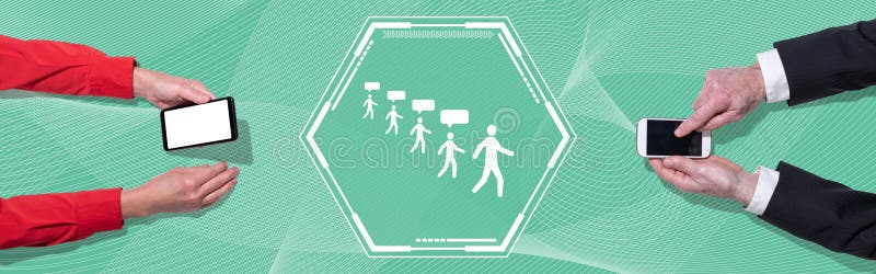 Concept of followers stock photo. Image of hand, marketing - 375181328