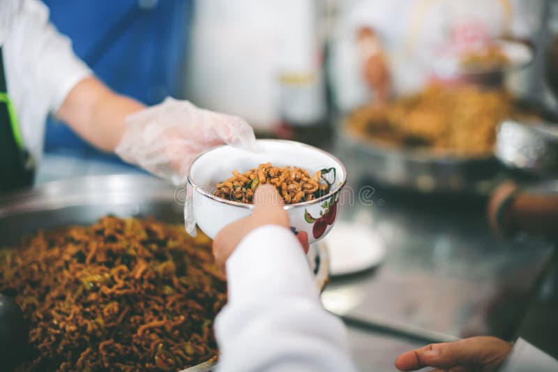 Concept of Free Food Serving : Starvation Issues Help with Food ...