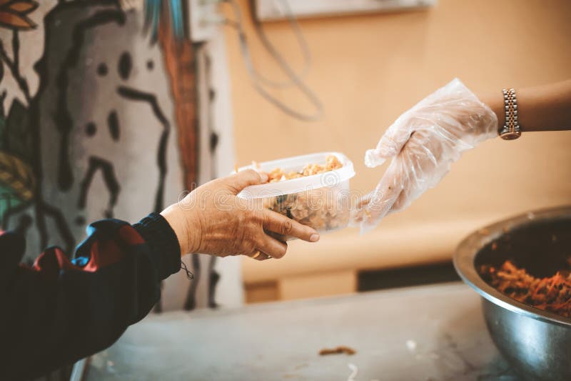 Concept of Free Food Serving : Starvation Issues Help with Food ...