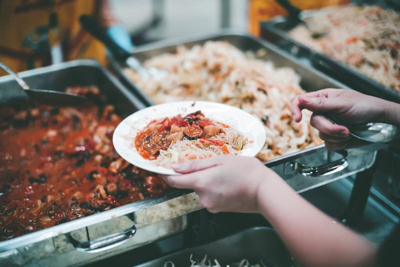 Concept of Free Food Serving : Starvation Issues Help with Food ...