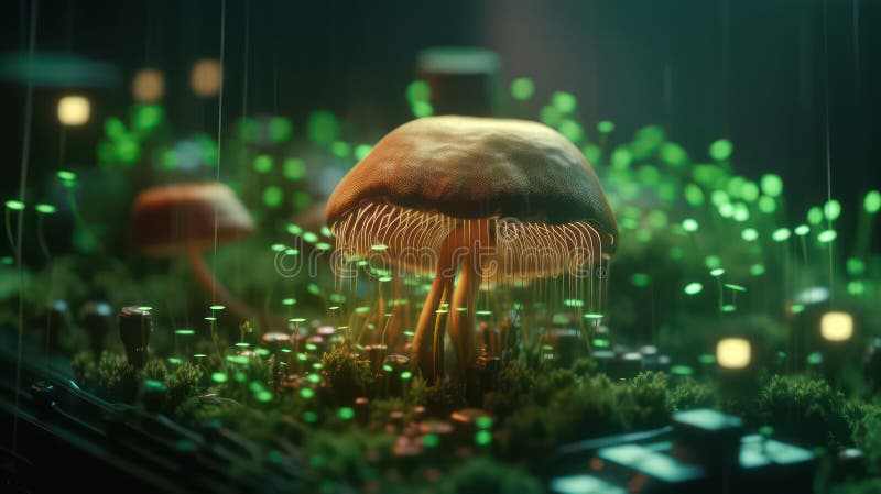 Fungal Communication Stock Illustrations – 25 Fungal Communication ...