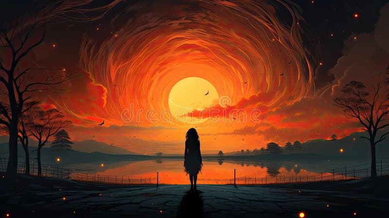 Concept of Future Expectations and Uncertainty. Stock Illustration ...