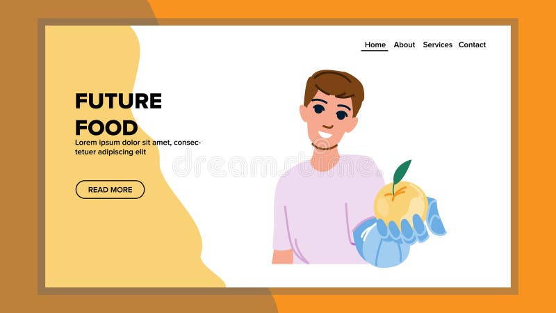 Concept future food vector stock vector. Illustration of laboratory ...