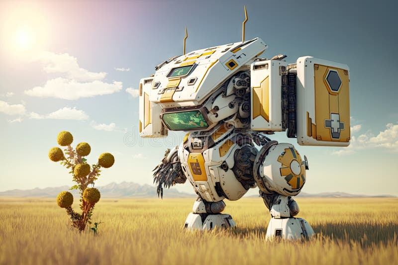 Concept of a future robot stock illustration. Illustration of future ...