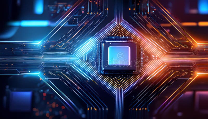 Concept of Future Technology and Gadgets Futuristic Abstract Background ...