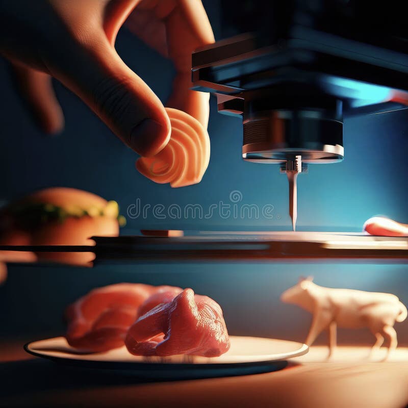 Concept of Futuristic and Sustainable Food Solution. Generated Ai Stock ...