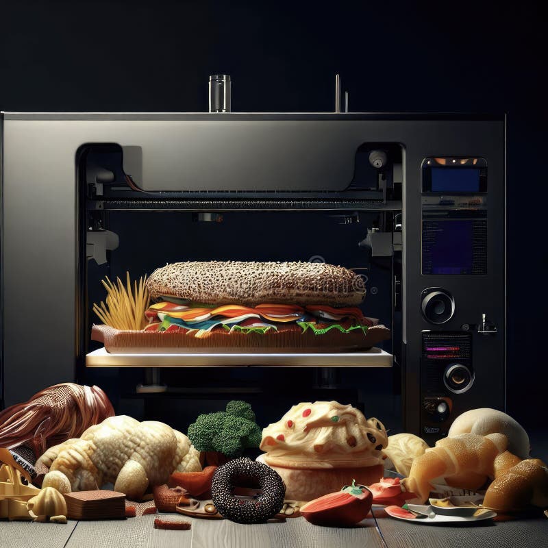 Concept of Futuristic and Sustainable Food Solution. Generated Ai Stock ...