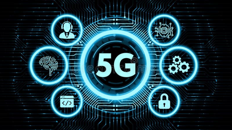 The Concept of 4G Network, High-speed Mobile Internet, New Generation ...