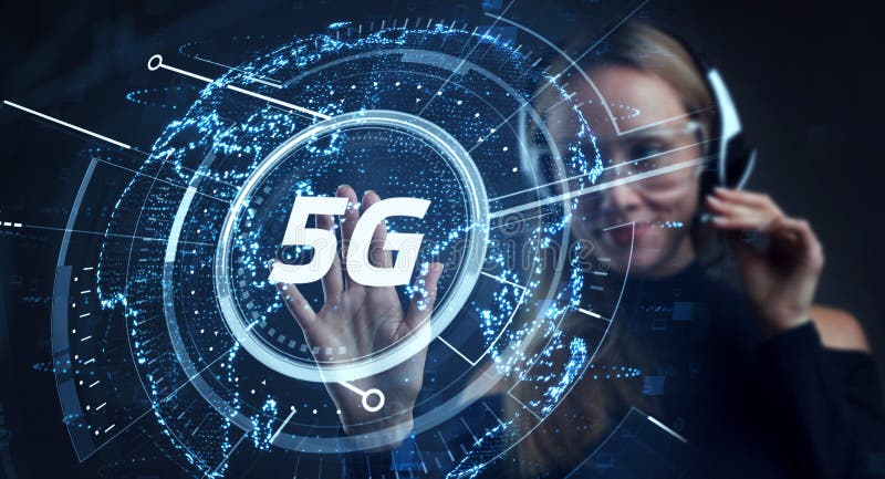 The Concept of 5G Network, High-speed Mobile Internet, New Generation ...