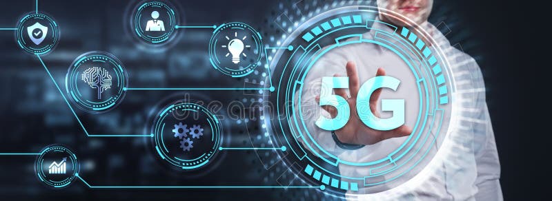 The Concept of 5G Network, High-speed Mobile Internet, New Generation ...