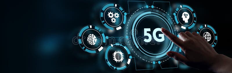 The Concept of 5G Network, High-speed Mobile Internet, New Generation ...