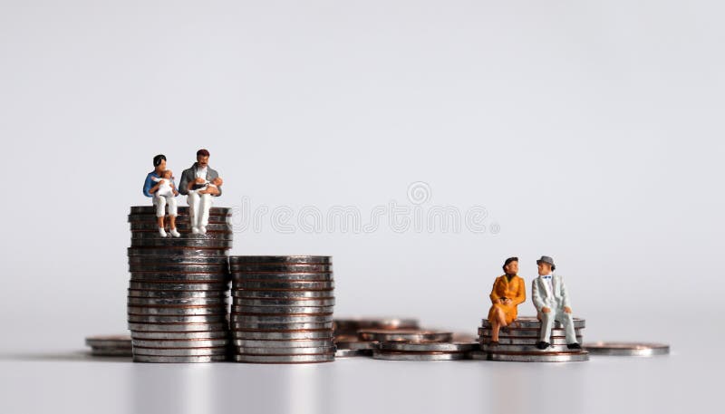 The Concept of a Generational Economic Gap. Stock Photo - Image of ...