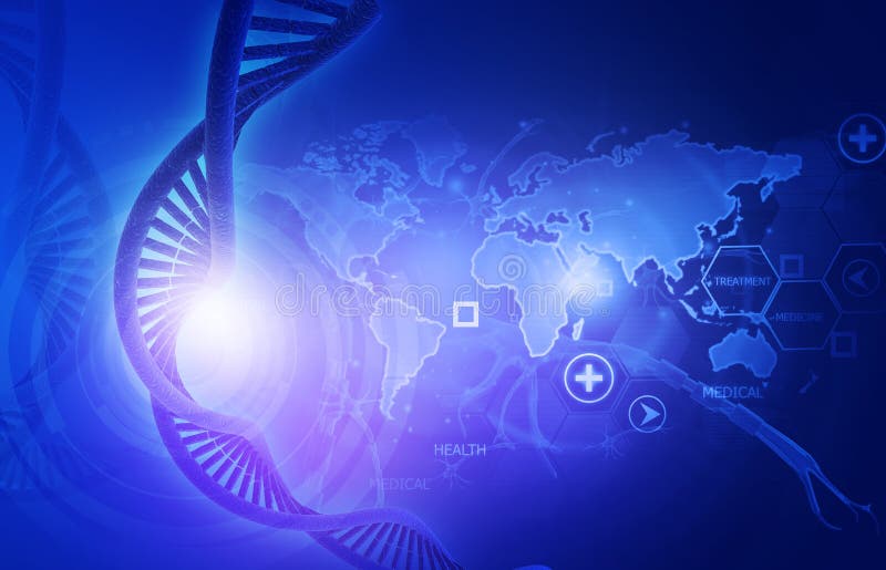Concept of genetic science stock illustration. Illustration of ...