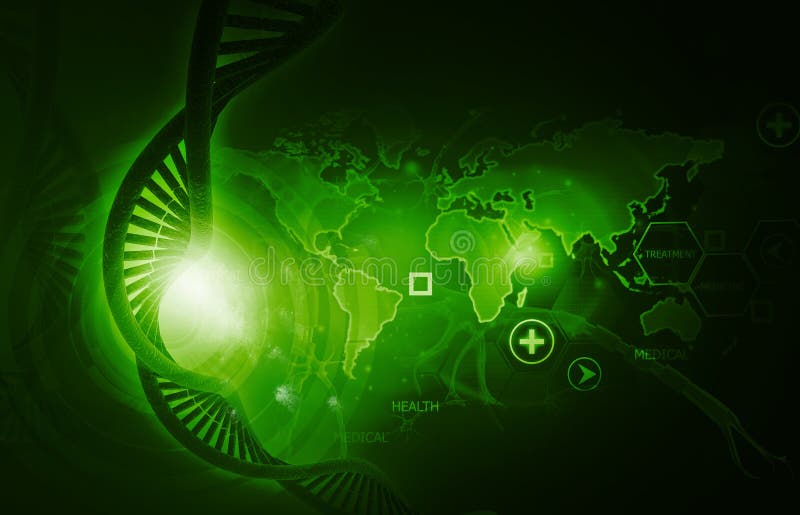 Concept of genetic science stock illustration. Illustration of clone ...