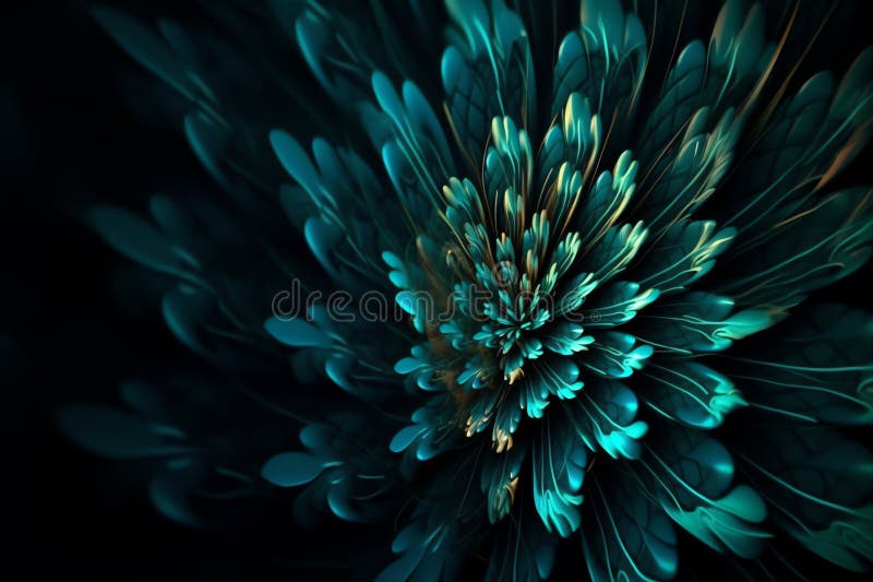 Geometrical Digital 3d Render Fractal Amoled Texture with High ...