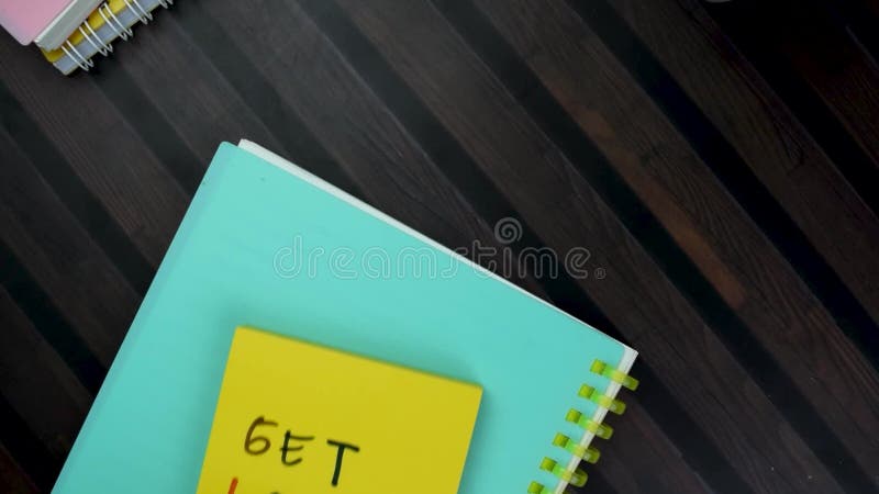 Concept of Get Lost Write on Sticky Notes Isolated on Wooden Table ...