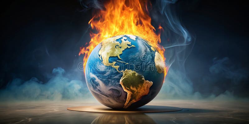 Concept of Global Boiling and Climate Change AI-Created Content Stock ...
