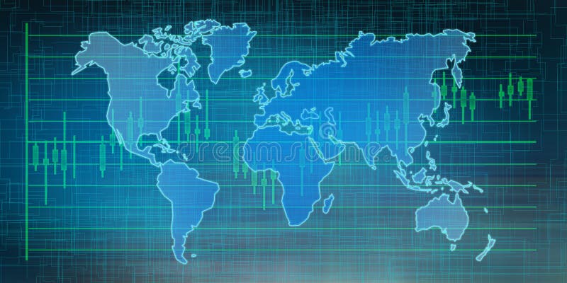 Concept of global business stock illustration. Illustration of ...