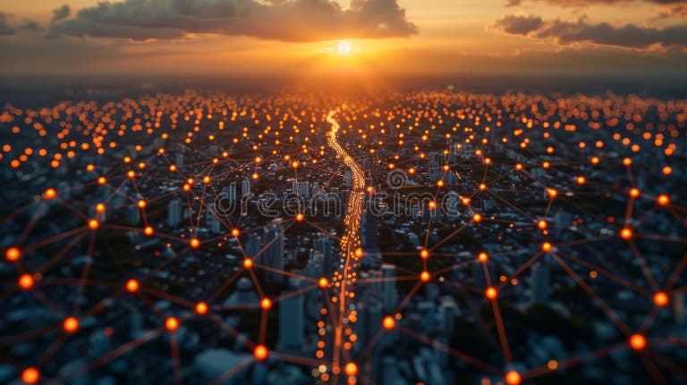 Concept of Global Business Networks. Concept of Globalization Stock ...