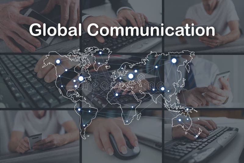 Concept of Global Communication Stock Image - Image of connection ...