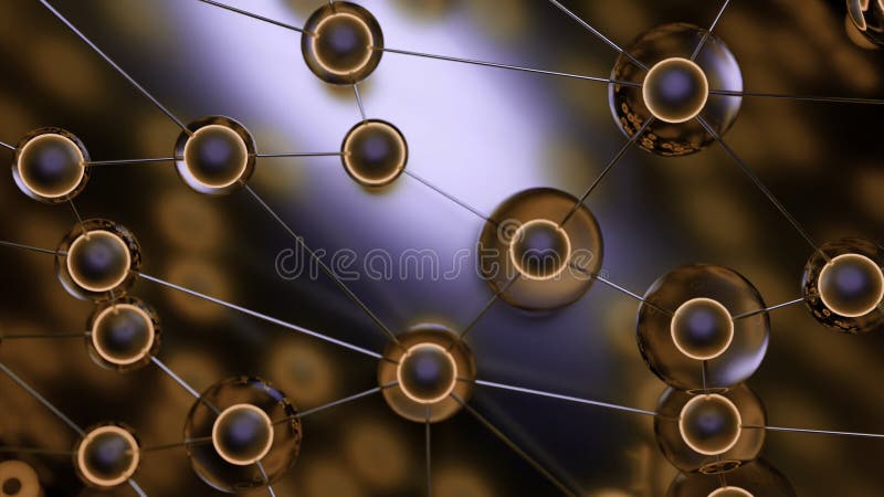 Concept of Global Communication and Network. Design. Spinning Field of ...