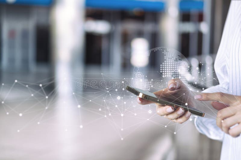 The Concept of Global Communications Stock Image - Image of remote ...