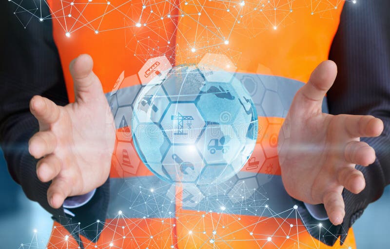 The Concept of Global Construction Stock Photo - Image of building ...