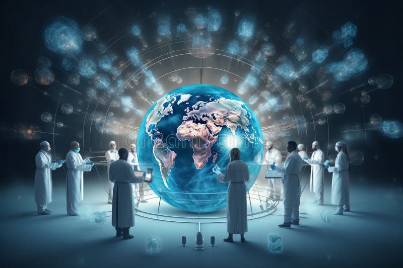 Concept of Global Health with Medical Stock Illustration - Illustration ...