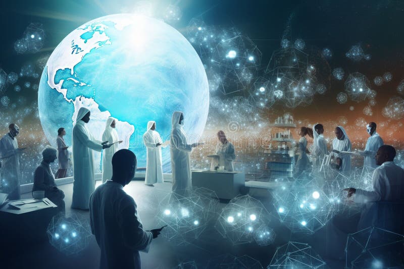 Concept of Global Health with Medical Stock Illustration - Illustration ...