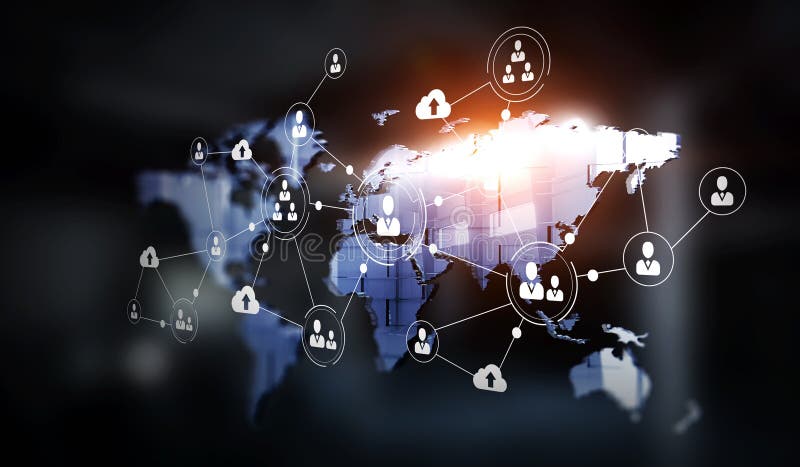 Concept of Global Networking Stock Illustration - Illustration of ...