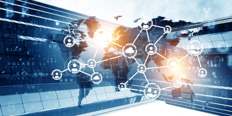 Concept of Global Networking Stock Illustration - Illustration of ...