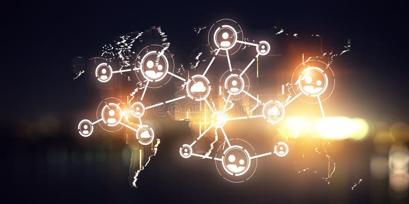 Concept of Global Networking Stock Illustration - Illustration of ...