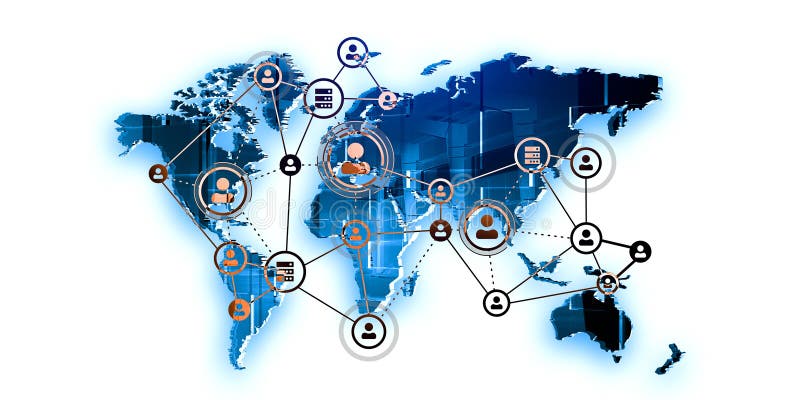 Concept of Global Networking Stock Illustration - Illustration of ...
