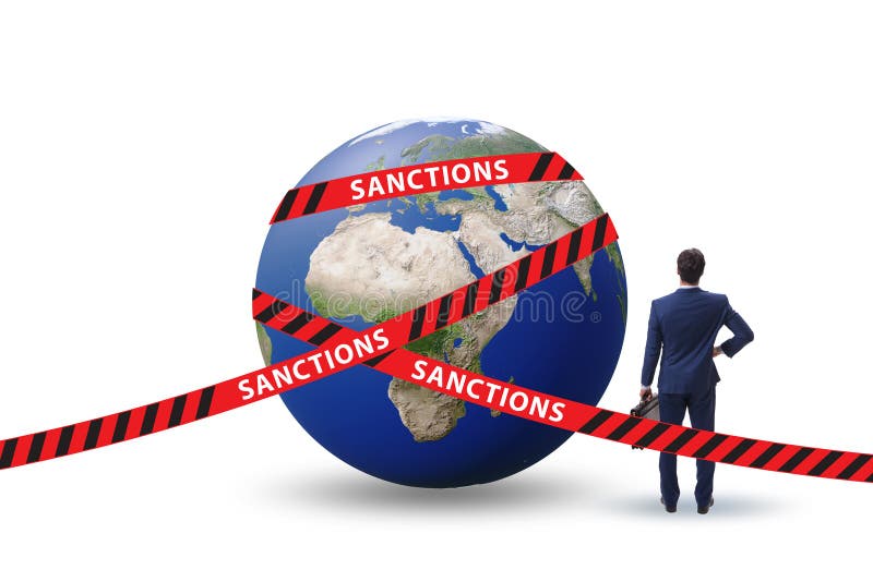 Concept of Global Political and Economic Sanctions Stock Image - Image ...