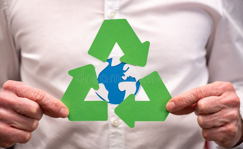 Concept of Global Recycling Stock Image - Image of globe, symbol: 202783725