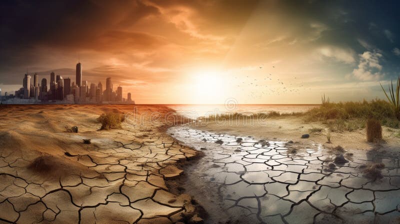 Concept of Global Warming and Climate Environment Change Stock ...