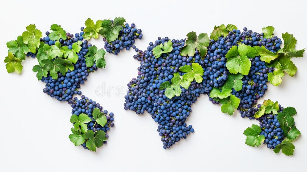 The Concept of the Global Wine Industry is Visually Represented through ...