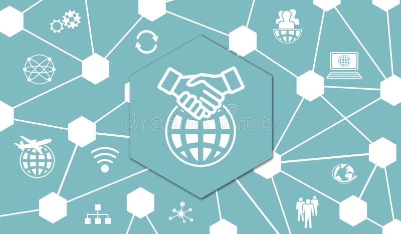 Concept of globalization stock illustration. Illustration of ...