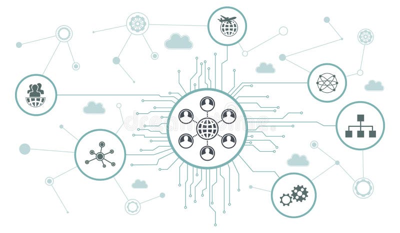 Concept of globalization stock illustration. Illustration of business ...