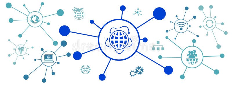 Concept of globalization stock illustration. Illustration of ...