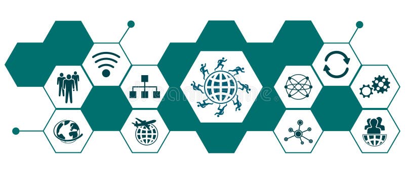 Concept of globalization stock illustration. Illustration of ...