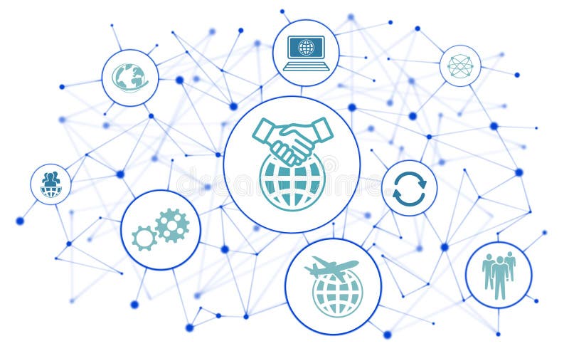 Concept of globalization stock illustration. Illustration of ...