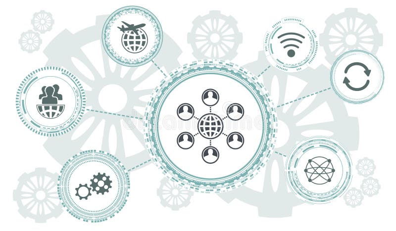 Concept of globalization stock illustration. Illustration of ...