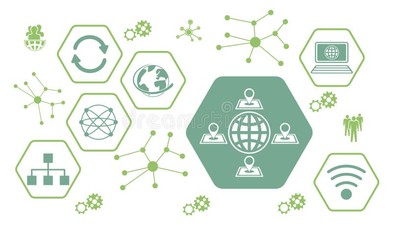 Concept of globalization stock illustration. Illustration of ...